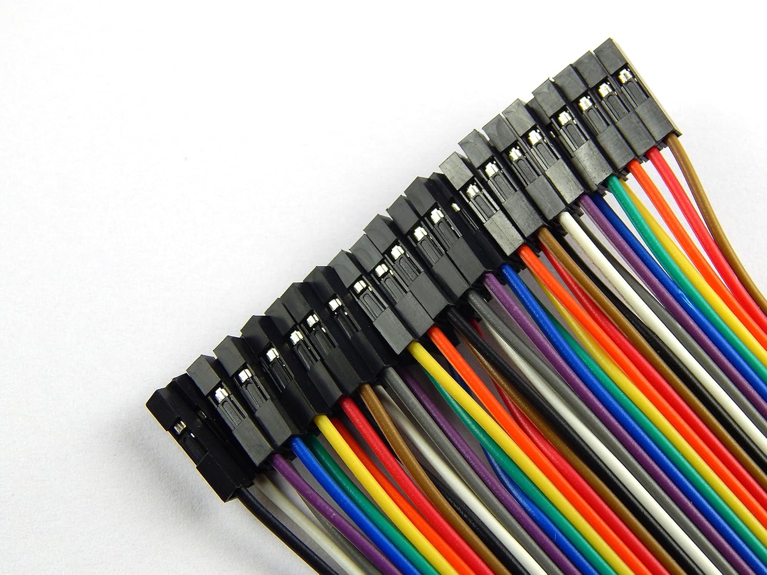 Male to Female Jumper Wires Strip of 40 Wires